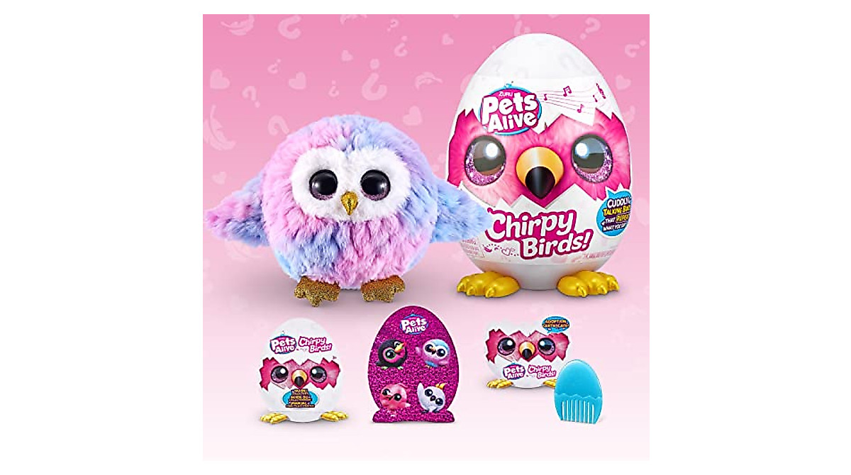 Pets Alive Chirpy Bird by ZURU – Interactive Talking Bird Toy