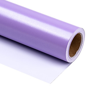 WRAPAHOLIC Wrapping Paper Roll - Mini Roll - 17 Inch X 33 Feet - Purple Pearlized Paper for Birthday, Holiday, Wedding, Baby Shower