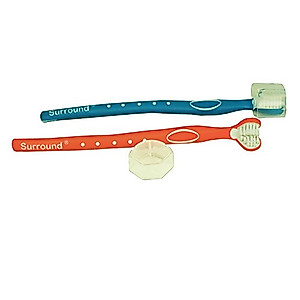 Surround® Toothbrush (Pack of 2) (Blue/Coral)