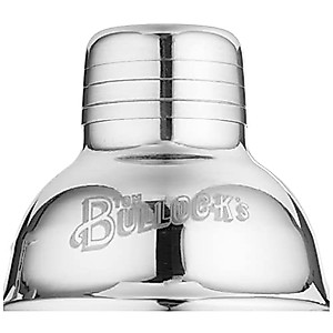 5 pc. Cocktail Shaker Bar Set by Tom Bullock's, The Original Tastemaker: 25 oz Stainless Steel Shaker, Double Measuring Jigger, Stirrer/Mixer Spoon, Strainer and Ice Tongs. Become The Ideal Bartender!