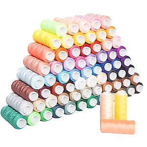 Bilieasy Sewing Thread Set 72 PCS All Purpose Polyester Thread kit Each 250 Yards for Hand or Machine Sewing (72 Color)