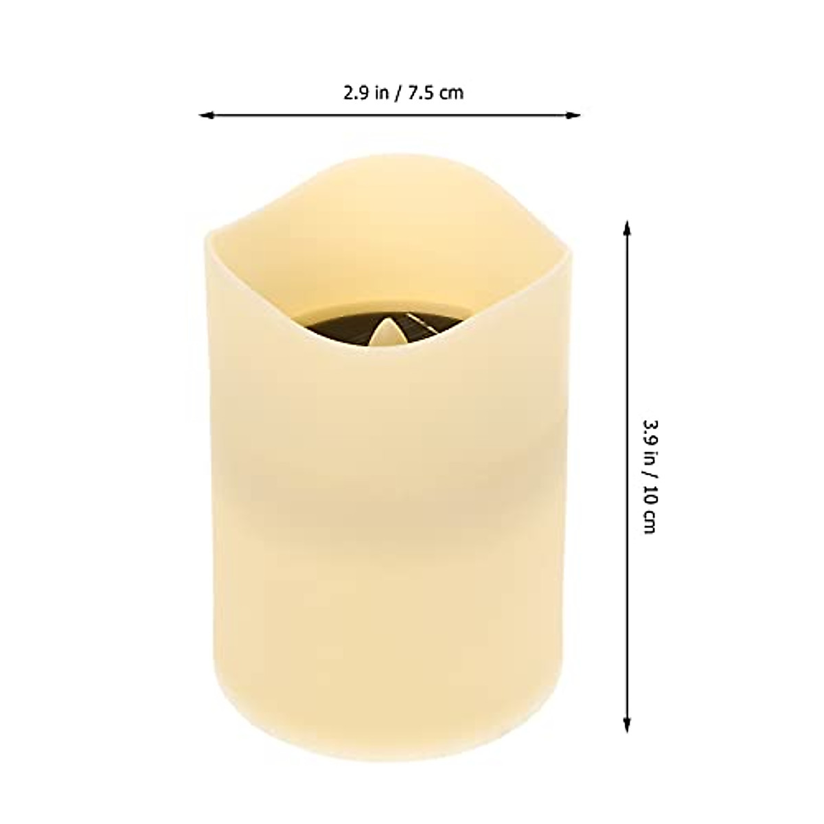 ibasenice Led Solar Tea Lights Flameless Tealight Candles Outdoor Lighting Night Light for Lantern Garden Camping and Home Decor 4pcs