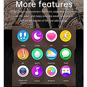 Yihou Fitness Tracker Military Smart Watch for Men Bluetooth Call Watch Message Reminder Waterproof Pedometer Step Counter Calorie Tactical Sport Smart Watch for Android Phones Compatible iPhone