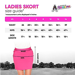 Royal & Awesome Pink Golf Skorts Skirts for Women with Pockets, Golf Skirts Women, Womens Golf Skirt, Golf Skorts for Women
