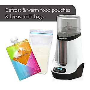 Baby Brezza Safe & Smart Electric Baby Bottle Warmer, Breastmilk Warmer + Baby Food Warmer + Defroster - Universal Warmer Fits All Feeding Bottles: Glass + Plastic – Wireless Bluetooth Control