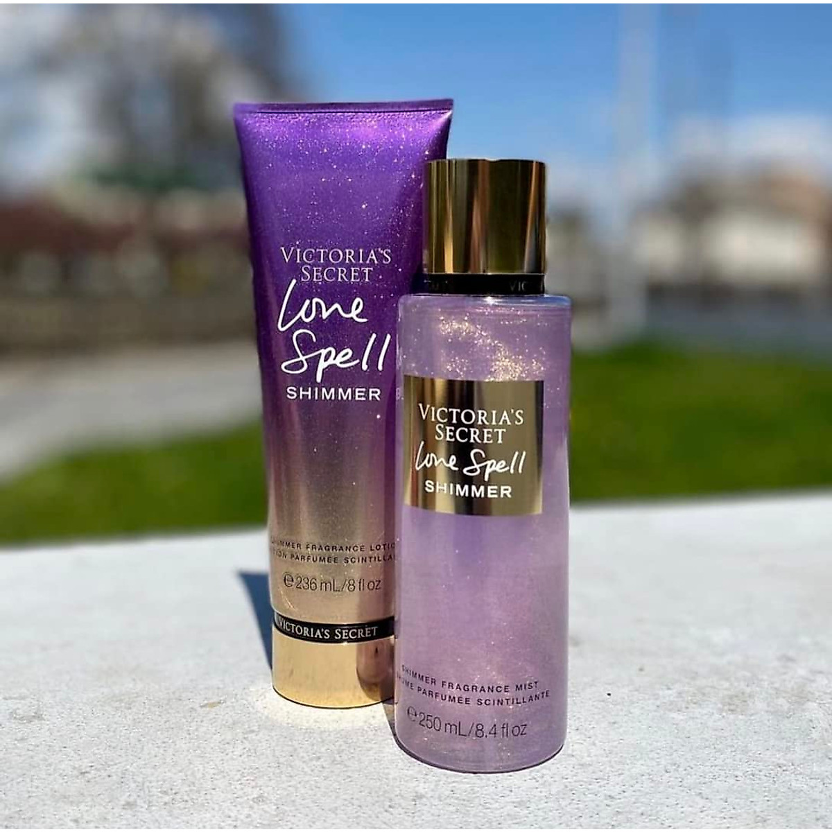 Victoria's Secret Fragrance Body Lotion & Body Mist Set (Love Spell Shimmer)