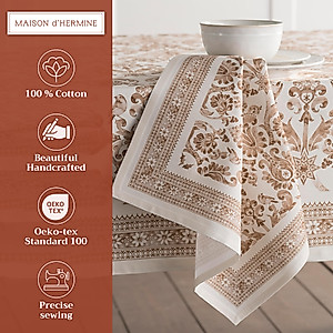 Maison d' Hermine Napkin 100% Cotton 20 Inch x 20 Inch Set of 4 Dinner Napkins, Decorative Washable Cloth Napkin for Gifts, Dining, Buffet Parties & Camping, Allure -Thanksgiving/Christmas