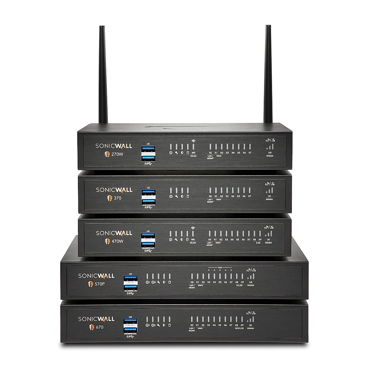 Sonicwall TZ370 Secure Upgrade Plus - 3YR Threat Edition (02-SSC-7287) | TZ370 Network Security Appliance with 3 Year Threat Protection Service Suite | Next-Generation Firewall