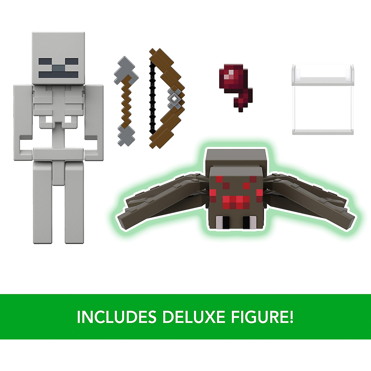 Mattel Minecraft Toys, 3.25-inch Action Figure 2-Packs, 2 Figures and 2 Accessories, Collectible Gifts for Kids, HLB29