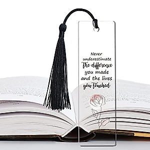 Inspirational Bookmark Gifts for Women Girls Lovers Bookworm Sister Daughter Book Female Friend Sister Gifts Friendship Gifts Never Underestimate The Different You