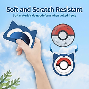 Elf Ball Silicone Protective Case, Compatible with The Latest Pokémon Go Plus+ 2023 Blue