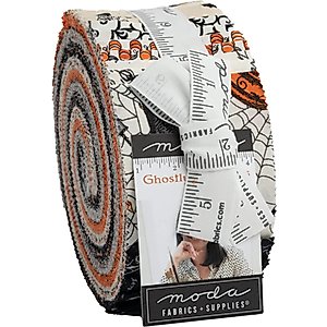 Deb Strain Ghostly Greetings Jelly Roll 40 2.5-inch Strips Moda Fabrics 56040JR