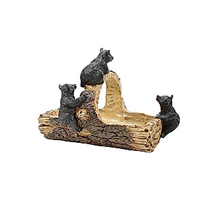 Black Bear & Log Basket