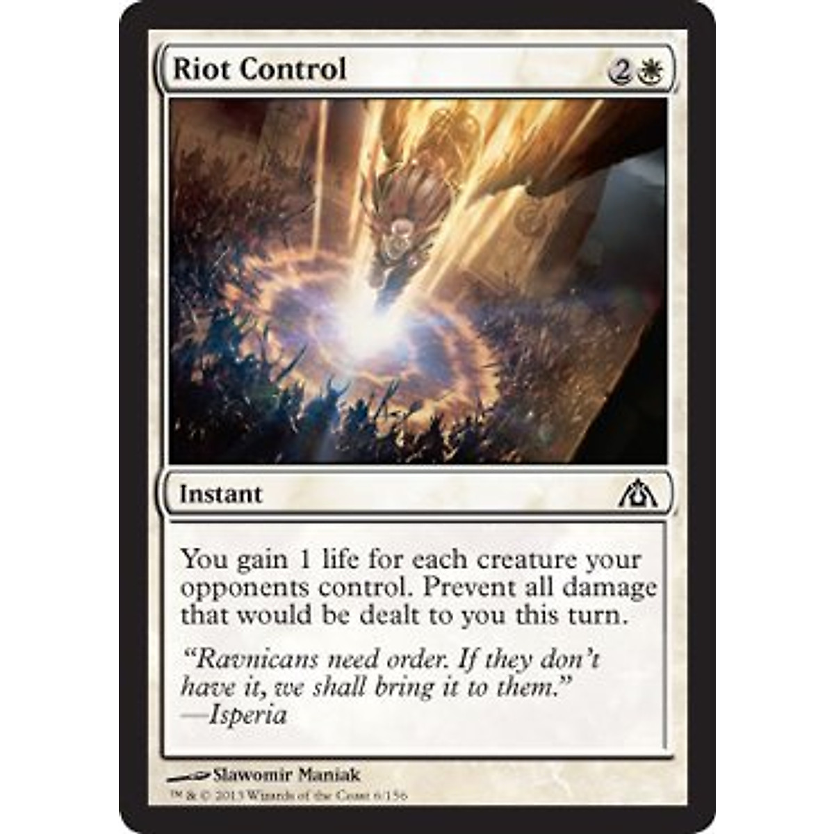 Magic The Gathering - Riot Control (6) - Dragon's Maze