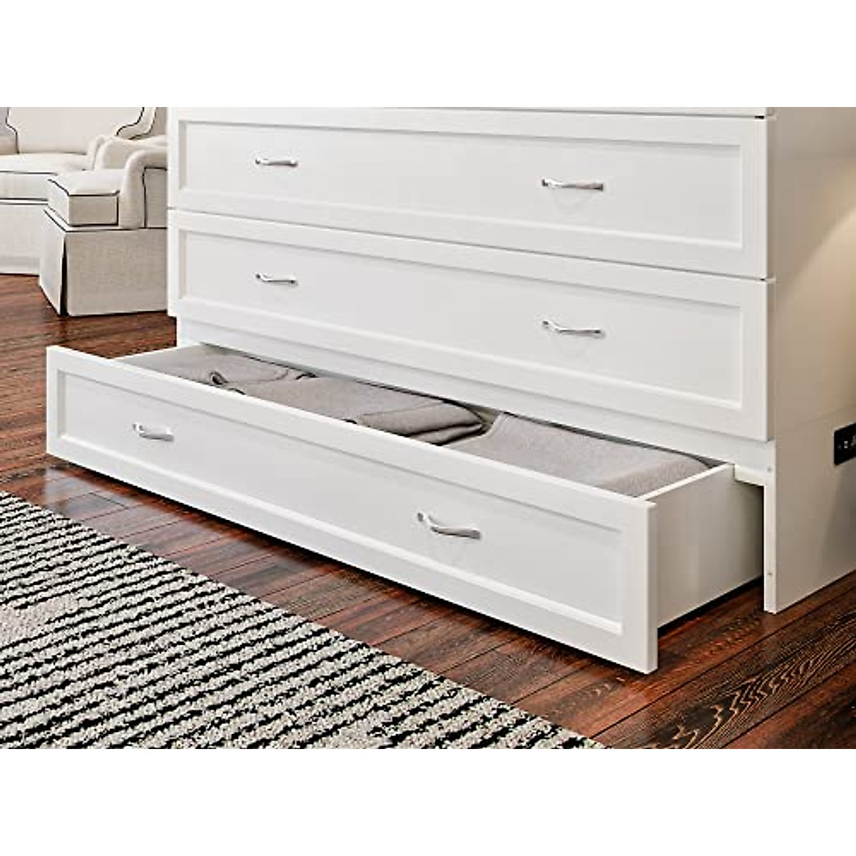 AFI, Northfield Murphy Bed Chest, Queen, White