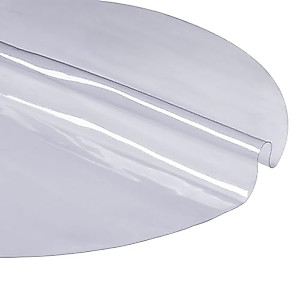 VEVOR Clear Table Cover Protector, 42 inch/1068 mm Round Table Cover, 1.5 mm Thick PVC Plastic Tablecloth, Waterproof Desktop Protector for Writing Desk, Coffee Table, Dining Room Table