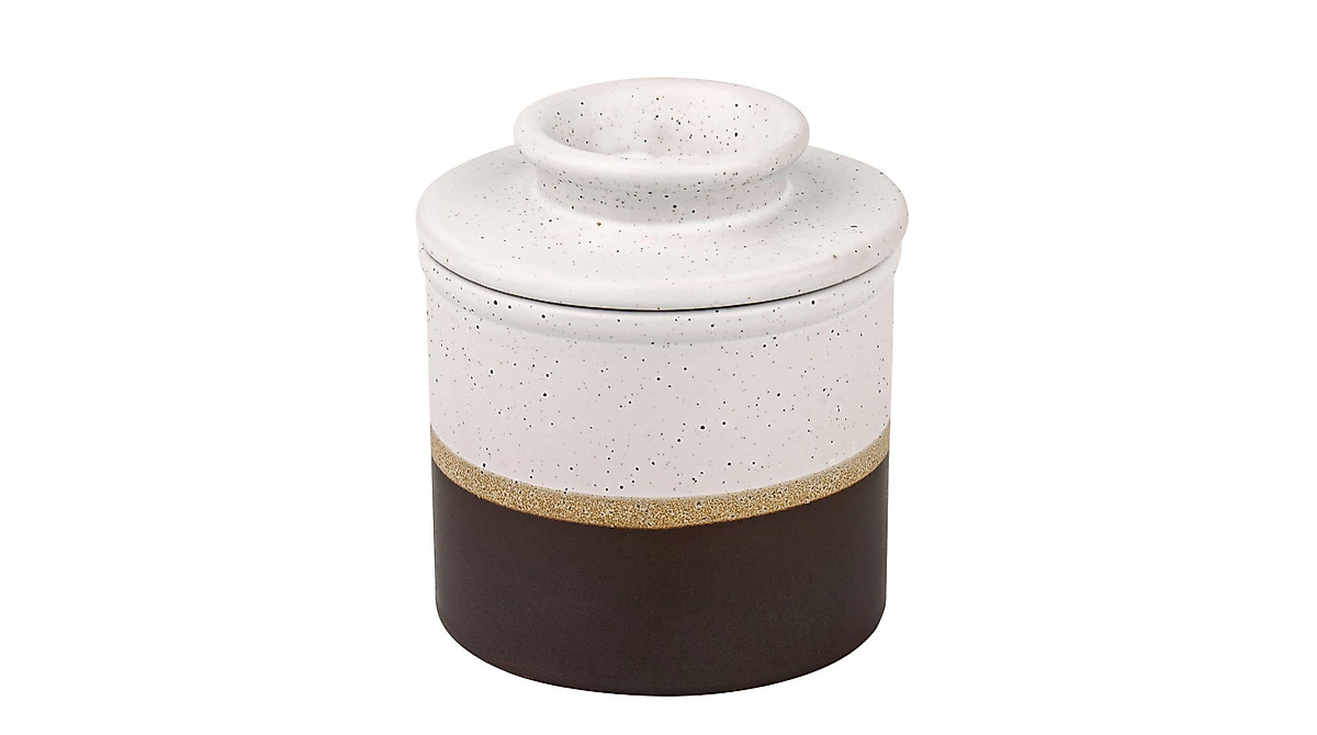Durable Ceramic Butter Keeper with Water Line