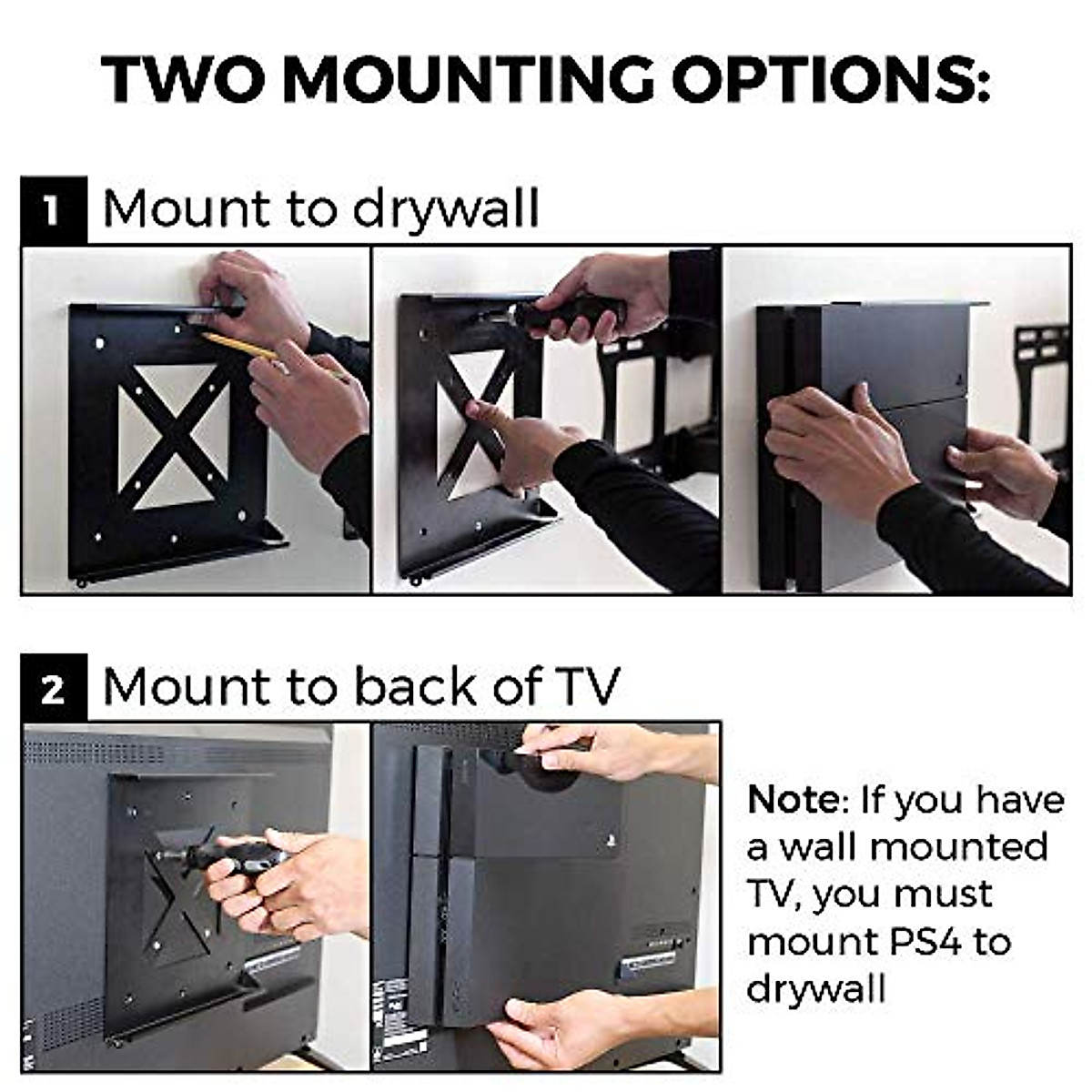 HumanCentric PS4 Slim Mount | Mount on The Wall or on The Back of The ...