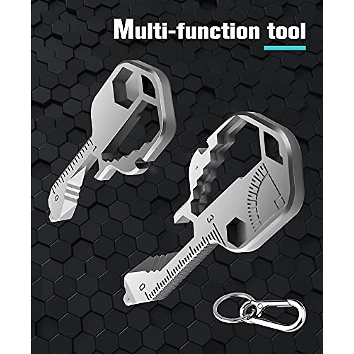 Doayolgg key shaped multitool keychain multi tool Father's Day Gift multitool key with keychain mini multi-tool,Best Birthday gift for your lover,friend or multitool fans