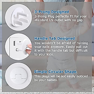 Outlet Covers Baby Proofing White - PRObebi 38 Pack Plug Covers for Electrical Outlets, Child Proof Socket Covers, Baby Safety Products for Home, Office, Easy Insatllation, Protect Babies