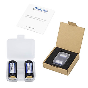 Keeppower Protected 18350 Li-ion Rechargeable Battery Button Top 3.7V 1400mAh 5.18Wh for Flashlight (NOT High Drain) (2 Pack)