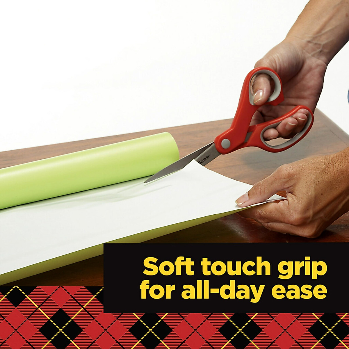 Scotch 8" Multi-Purpose Scissors, 2-Pack, Great for Everyday Use (1428-2)