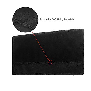 TXEsign Reversible Soft Lining Nintendo Switch Dust Cover Compatible with Nintendo Switch charging dock (Black)