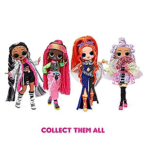 L.O.L. Surprise! OMG Dance Miss Royale Fashion Doll with 15 Surprises Including Magic Black Light, Shoes, Hair Brush, Doll Stand and TV Package - Great Gift for Girls Ages 4+
