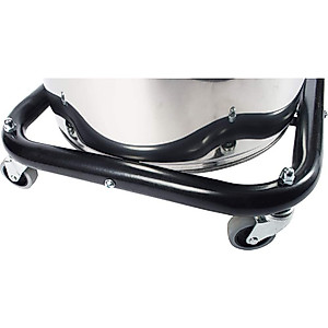 Cen-Tec Systems 96920 HEKA Critical Filter HEPA Commercial Woodworking Vacuum, 10 Gallon Stainless Capture Bin, Quick Click Separator, and Hose and Adapter Set, Stainless Steel