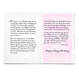 Blue Mountain Arts Greeting Card “Your Birthday is The Perfect Time To Tell You… Are A Treasure To Me” Is Perfect For Someone Who Is Irreplaceable In Your Life, by Donna Fargo