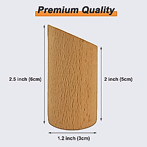 NEAUDE Wall Hooks Wooden Pegs for Hanging Natural Wood Coat Hangers Rustic Rack Wall Mounted Single Decorative Clothes Hook Peg Rack for Entryway Jacket Hat Backpack Coat Hooks Screw in Wall (3 PCS)