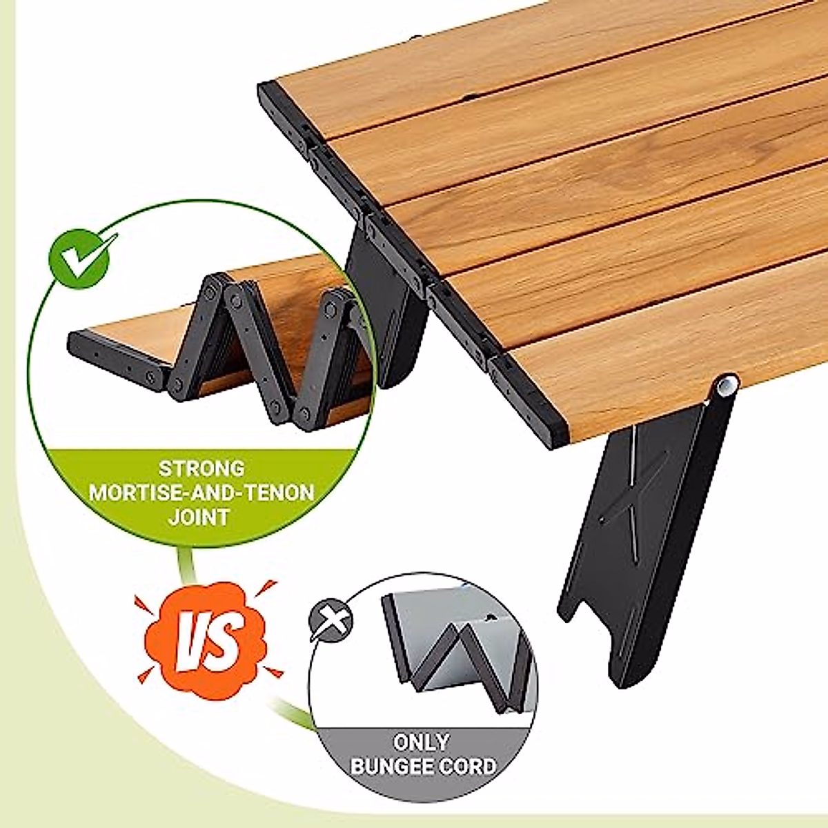 ATEPA Ultralight Compact Small Camping Table, Backpacking Mini Small Folding Camping Side Table for Camp, Portable Table for Outdoor Picnic,Tent,Travel,Beach