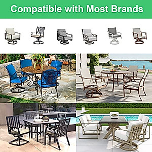 Anwenk 8Pack Patio Rocking Chair Spring Plate Replacement Part Fiberglass Spring Plates Swivel Rocker Chair Lawn Furniture Repair Replacement for Universal Outdoor Patio Furniture, 2.5" x 5"x0.25”