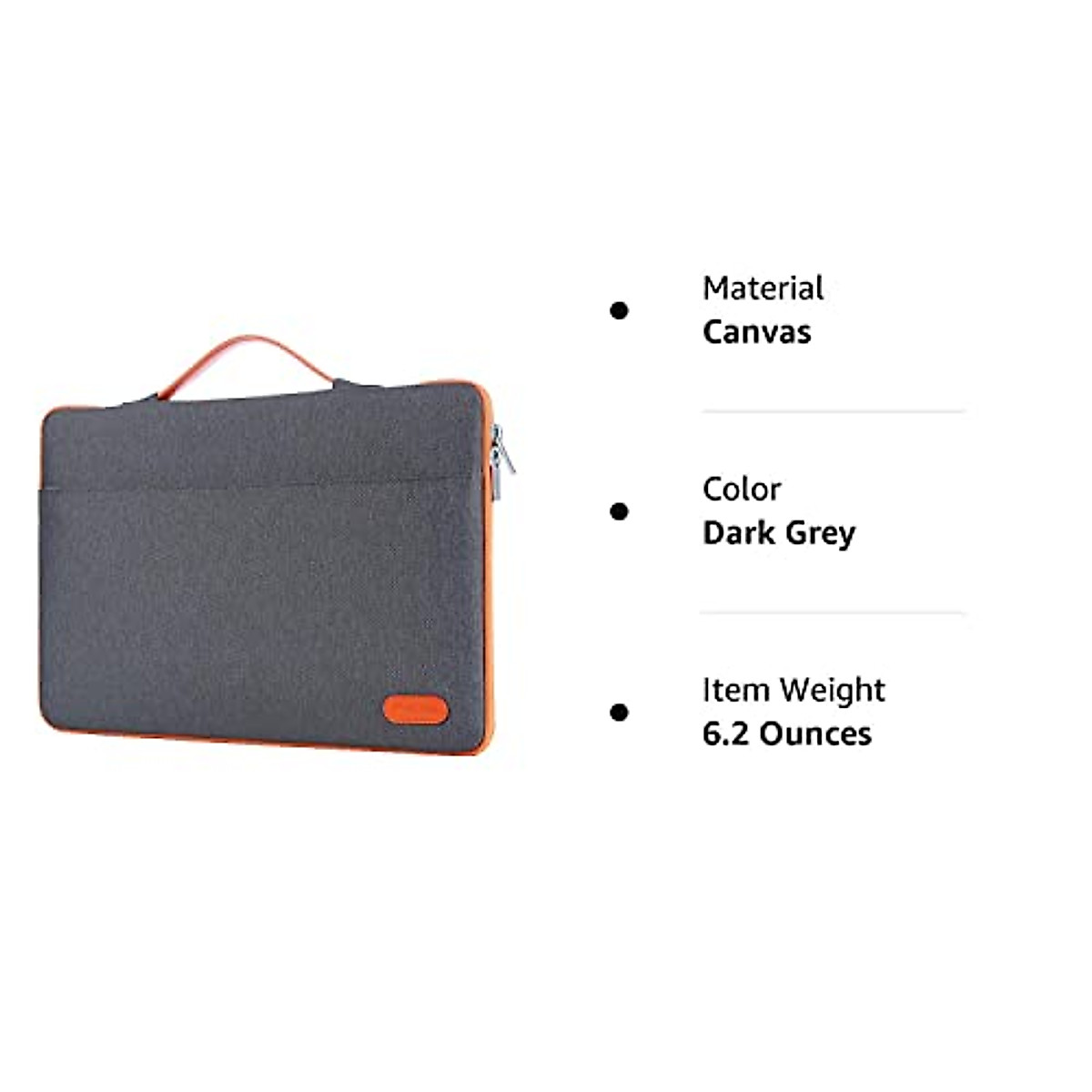 ProCase 12-12.9 inch Sleeve Case Bag for Surface Pro 2017/Pro 6 4 3, MacBook Pro 13, iPad Pro Protective Carrying Cover Handbag for 11" 12" Lenovo Dell Toshiba HP ASUS Acer Chromebook -Dark Gray