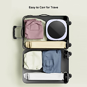 Portable Washing Machine, Mini Foldable Washer and Spin Dryer with Drainage Pipe, Lightweight Bucket Washer for Apartment, Laundry, Camping, RV, Travel, Underwear, Socks ()