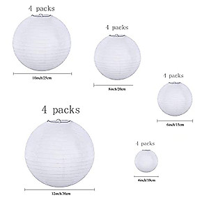 Auxbeam Electric Chinese Paper Lanterns Wishing Lanterns Floating Sky Lanterns for Memorial Party Anniversaries Festivals Birthday & Celebration Event (20pcs)