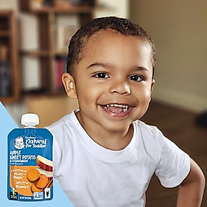 Gerber Baby Food Pouches, Toddler 12+ Months, Apple Sweet Potato, 3.5 Ounce (Pack of 12)