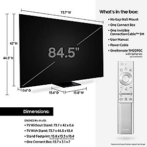 SAMSUNG 85-Inch Class QLED Q950T Series - 8K UHD Direct Full Array Quantum HDR 32X Smart TV with Alexa Built-in (QN85Q950TSFXZA)