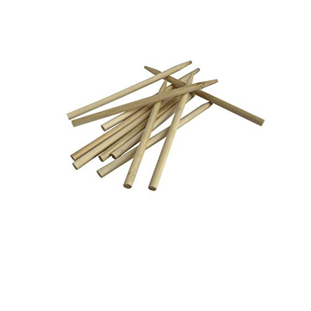 KingSeal Natural Bamboo Wood Candy Apple Skewers, Sticks, 5.5 Inch x 6.5mm diameter, Bulk Pack, Blunt Point for Safety - 1 Box of 1000 Count