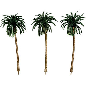 Miniature Model Palm Trees for Dioramas, DIY Crafts (5 Sizes, 15 Pieces)