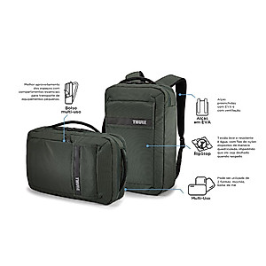 THULE(スーリー) Suree 3204491 Paramount Convertible Backpack, Capacity: 3.6 gal (16 L), Can Store Laptops, Racing Green