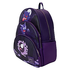Loungefly Pokemon Gastly Evolutions Triple Pocket Mini Backpack