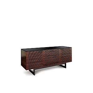 BDI Corridor 8177 Triple-Width Media Console with Drawer, Chocolate Stained Walnut