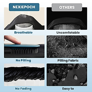 NexiEpoch 2 Pack Workout Biker Shorts Womens - 3" /5"/8" Booty Volleyball High Waisted Black Spandex Shorts for Yoga Dance