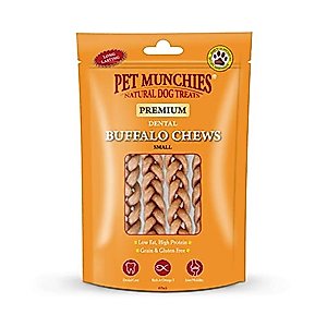 Pet Munchies Buffalo Dental Chew Small 8x55gm
