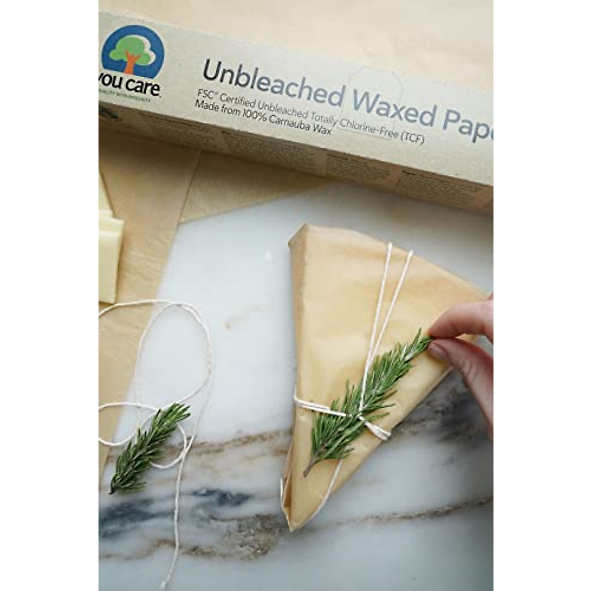 If You Care Wax Paper Rolls – 12 Pack of 75 Sq Ft Rolls - Unbleached, Chlorine Free, 100% Natural Soybean Coated Waxed Sheets, Liner for Baking, Cooking, Food Wrapping