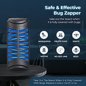 TRAPPED Plug In 2 Pack Insect, Bug Gnat, Indoor Bedside Kitchen Bedroom Living Area Zapper Safe for Kids and Pets