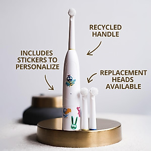 Jack N' Jill Kids Buzzy Brush Electric Musical Toothbrush - Kids Electric Toothbrush Age 3 and Up, Singing Toothbrush, Tri Color LED, Water Resistant, Child Safe, Battery Operated - (Pack of 1)
