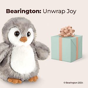 Bearington Slick Small Plush Penguin Stuffed Animal, 6 Inches