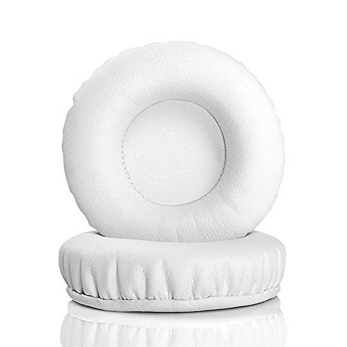 YDYBZB Ear Pads Ear Cushions Pillow Foam Replacement Compatible with Martin Logan Mikros 90 Headphones Protein Leather Earpads White